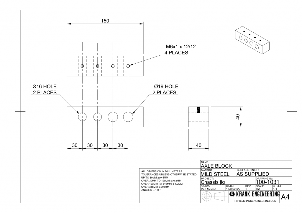 Chassis jig plans – Store